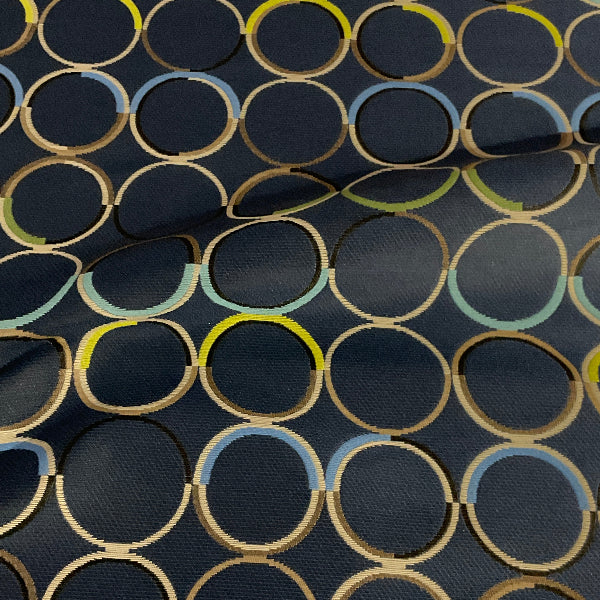 Designtex Pinball Navy Blue Upholstery Fabric – Toto Fabrics