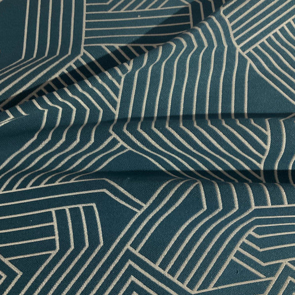 Carnegie Maze 38 Blue Upholstery Fabric – Toto Fabrics