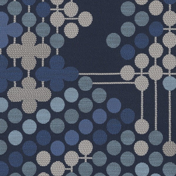 Designtex Circulate Indigo Geometric Blue Upholstery Fabric – Toto Fabrics