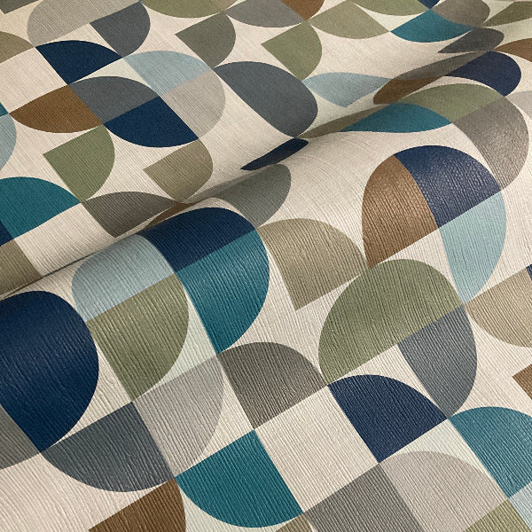 Designtex Sail Canal Blue Geometric Upholstery Vinyl – Toto Fabrics