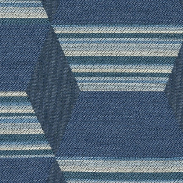 Designtex Hexstripe Navy Blue Upholstery Fabric – Toto Fabrics