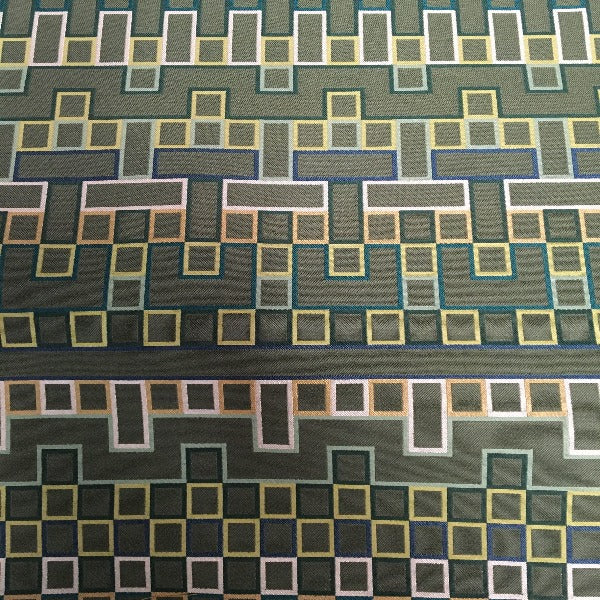 Momentum Borders Willow Geometric Green Upholstery Fabric – Toto Fabrics