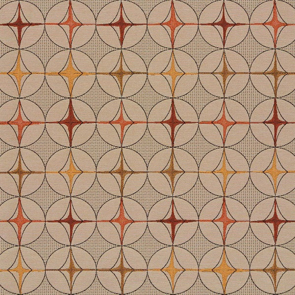 Arc-Com Tritik Terracotta Geometric Beige Upholstery Fabric – Toto Fabrics