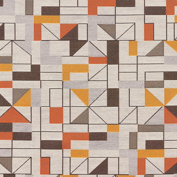 Arc-Com Upholstery Fabric Geometric Design Apex Tangerine – Toto Fabrics